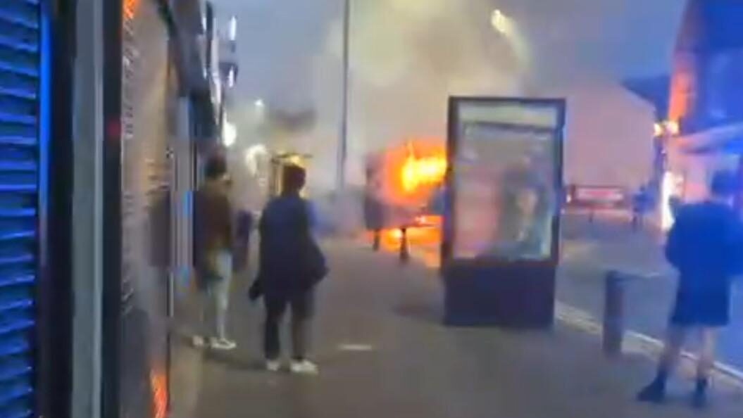 Firefighters called after a bus caught on fire in peel green | Salford ...