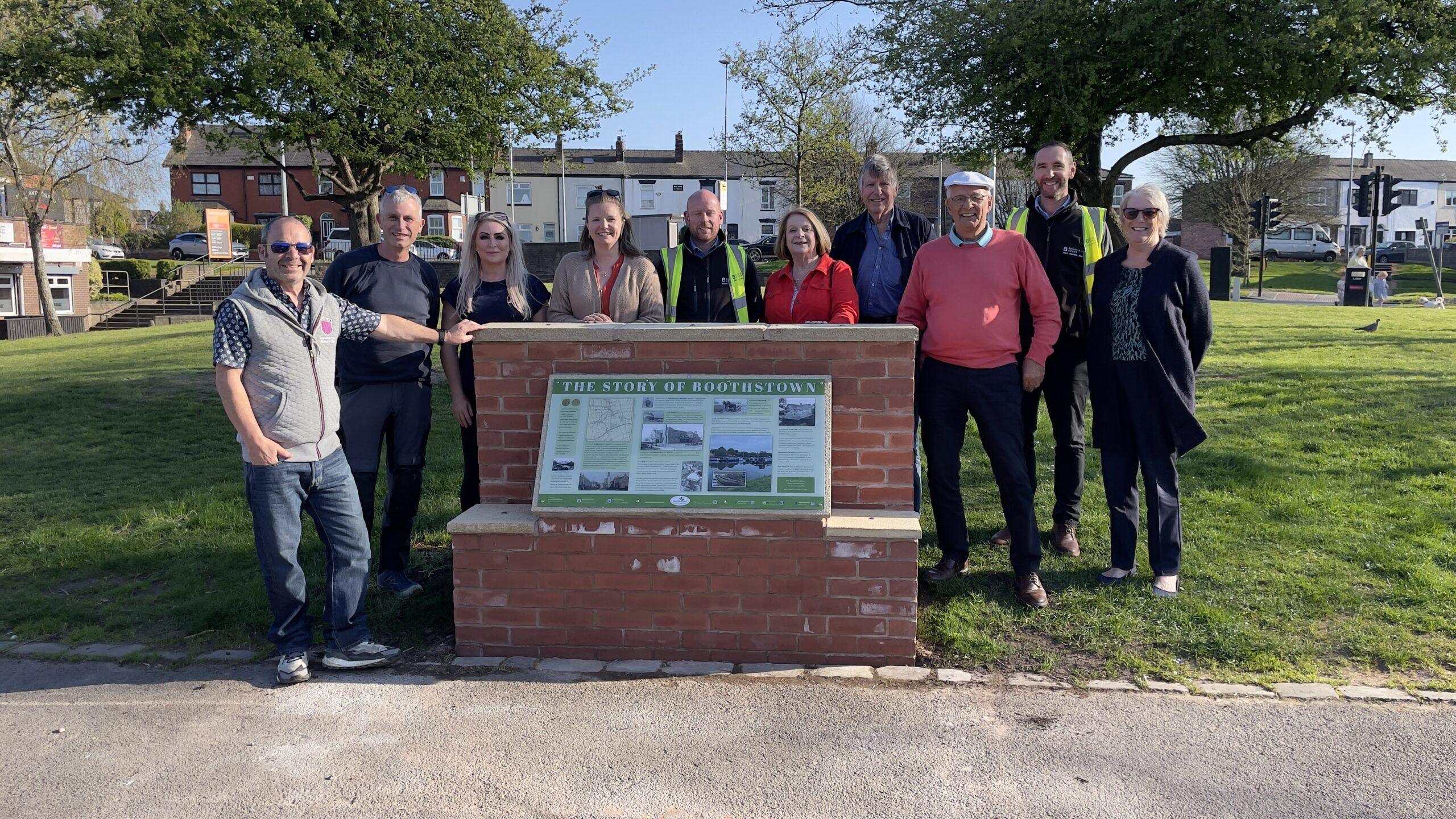 New Plinth Celebrates the history of Boothstown | Salford Media